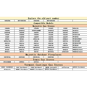 10002265 Replacement Propane Gas(LPG) 3 Way Pilot Assembly compatible with for Majestic Temco, and Vermont Castings gas stoves