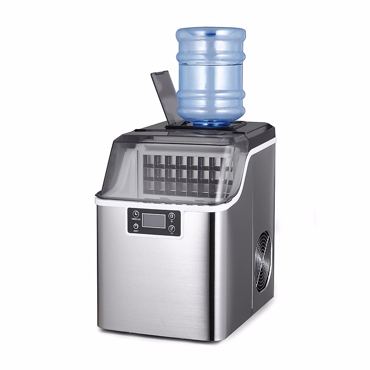 Northair Countertop Ice Maker 1 Gallon Self-Cleaning Square Ice 45lbs Daily Ice Cubes Ready in 20 Minutes with Ice Scoop