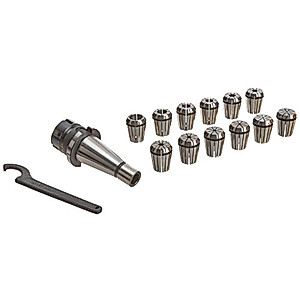 HHIP 3900-0505 ER-32 NMTB 40 Spring Collet Chuck Set, 14-Piece