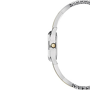Timex Women's TW2R98600 Stretch Bangle Crisscross 25mm Two-Tone Expansion Band Watch