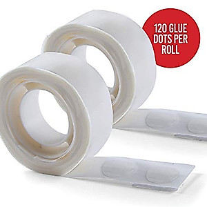 Prextex Balloon Arch & Garland Decorating Kit - Balloon Tape Strip (32 ft), White Ribbon Roll (80 ft), 240 Dots Glue Points, and 2 Balloon Tie Tool Kit | Events, Birthday, Wedding Decoration Supplies