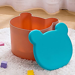 Multipurpose Stool Small Storage Box Storage Stool Household Closet Folding Storage Basket Storage Footstool for Toys Organizer Storage Stool Creative Stool