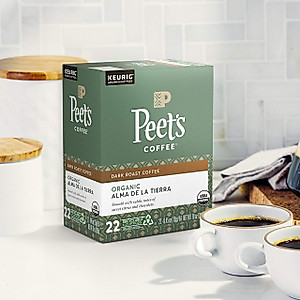 Peet’s Coffee Organic Alma De La Tierra K-Cup Coffee Pods for Keurig Brewers, Dark Roast, 22 Pods