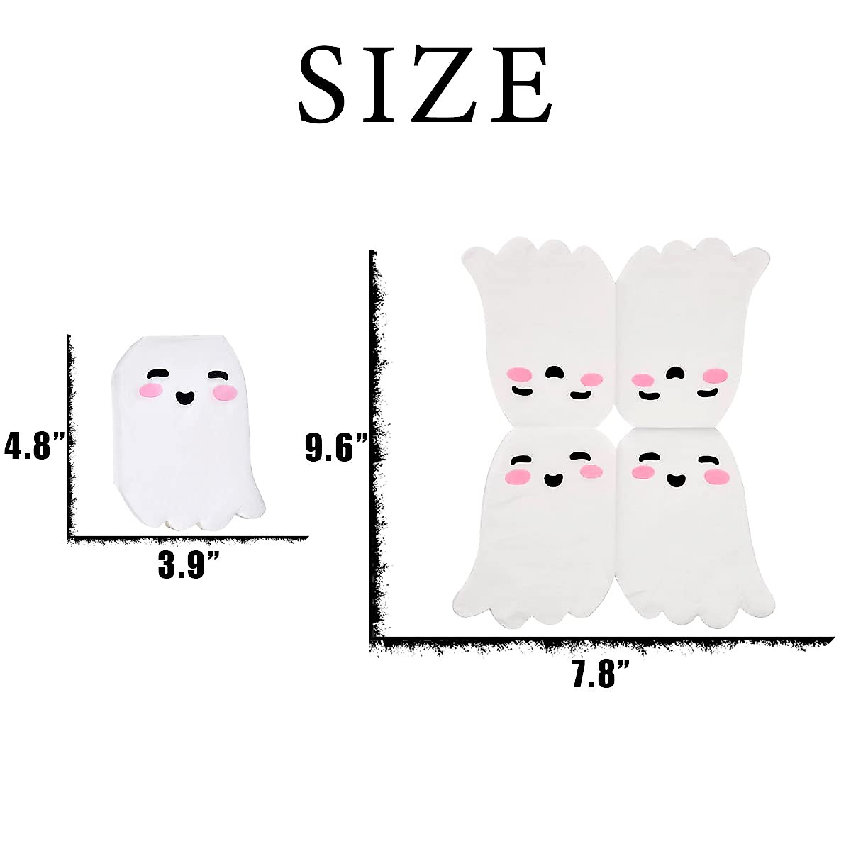 GGBOY 80 Pcs Halloween Napkins Ghost Witch Skull Pumpkin Halloween Paper Napkins, Halloween Theme Party Napkins Halloween Cocktail Napkins Halloween Napkins for Decoupage Halloween Tableware