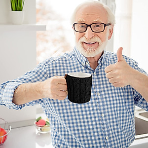 8 Pcs Coffee Mug Sweater Cozy Sleeve Mug Reusable Knitted Cozy Crochet Coffee Sleeves Cup Tea Cozy Handmade Tableware Coffee and Tea Mug Warmer for Women Men(Multi Color, 8 Pcs)