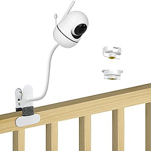 15.7 inches Baby Monitor Mount Compatible with HelloBaby HB6550/HB65/HB6550 pro/HB66/HB248,ANMEATE SM935E Baby Monitor Camera,Flexible Clip Clamp Mount Long Gooseneck Arm