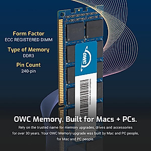 OWC 32.0GB (2X 16GB) PC10600 DDR3 ECC-R 1333MHz 240 Pin Memory Upgrade Compatible with Select 2009-2012 Mac Pro Models (OWC1333D3X9M032)