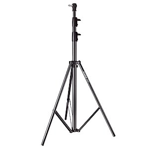 Godox Heavy Duty Aluminum Photography Light Tripod Stand for Studio Photography Lighting, Backgrounds, Monolights, Strobe Flash - 286CM, 112 Inches