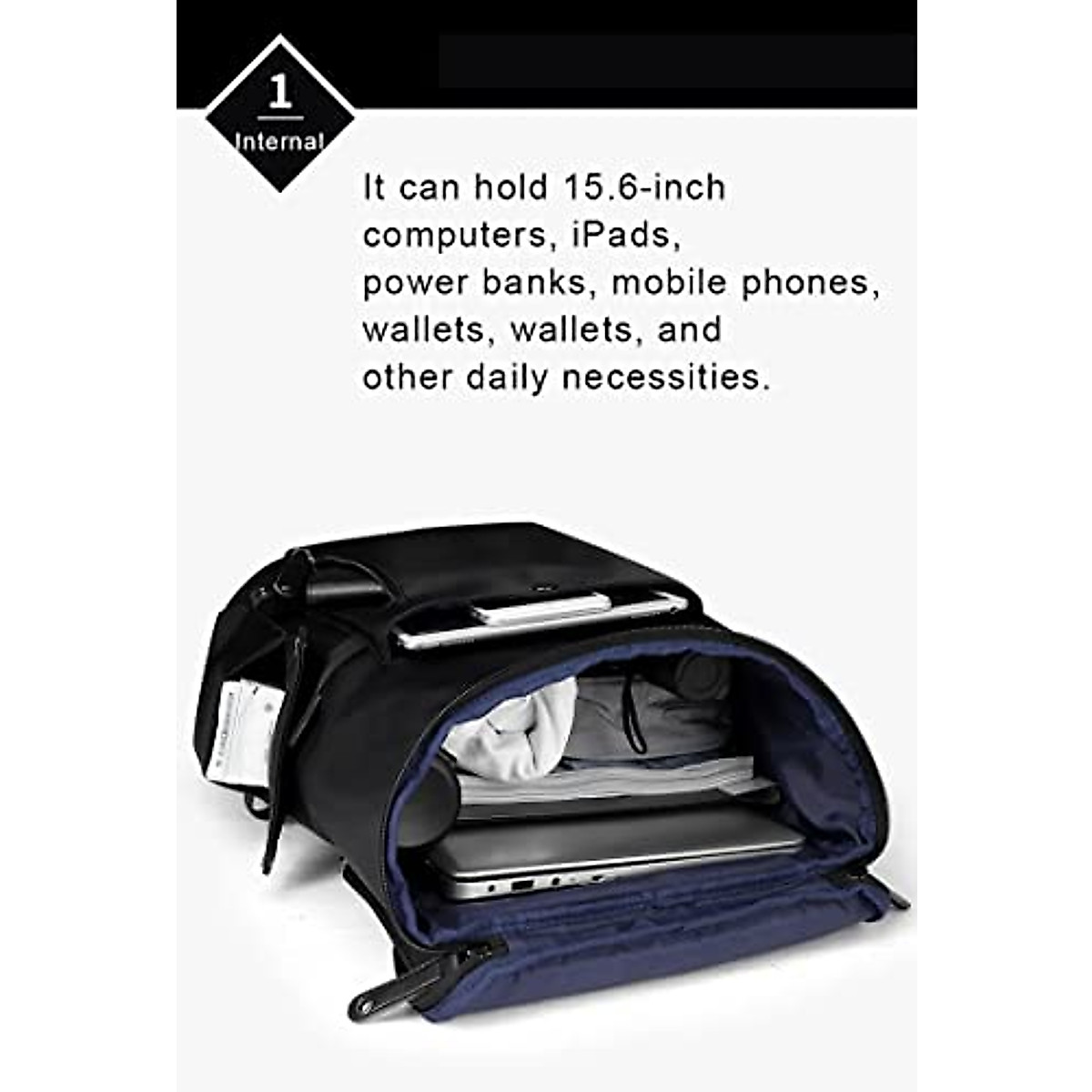 GOOTRAIL Laptop Backpack Anti-Theft Water Resistant 15.6 Inch Laptop Multiple Tablets and Notebook Business Traveler Fashion Casual College Student Unisex Computer Bag