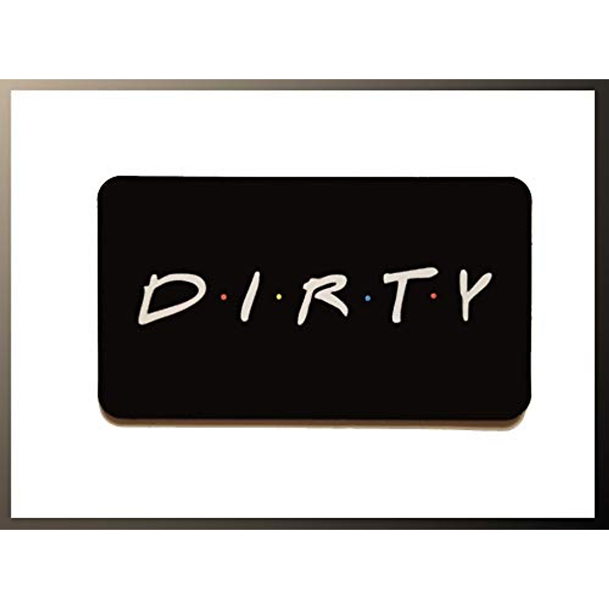 Friends Inspired Clean Dirty Reversible Double Sided Dishwasher Magnet, Strong Universal Sign Indicator with 3M Magnetic Plate, Non-scratching Magnets Tell Whether Dishes Are Clean or Dirty