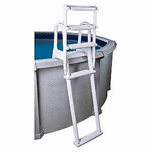 Blue Torrent A-Frame Flip Up Pool Ladder for Above Ground Pools