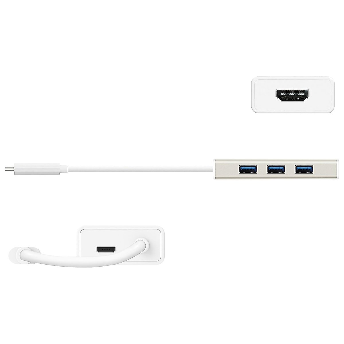 j5create USB 3.1 Type C to 3 USB 3.0 Hub with 4K HDMI Port