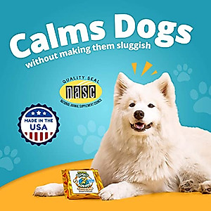 Heavenly Hounds Peanut Butter Chews - Anxiety Relief for Dogs - Natural Ingredients - No Hemp Calming Treats, 2 Oz - Pack of 12