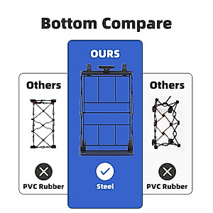 Collapsible Wagon Folding Cart, Foldable Heavy Duty Beach Wagon Cart with Brakes 360°Swivel Big Front Wheels for All Terrain, Utility Grocery Wagon with 400lbs Large Capacity for Garden Fishing