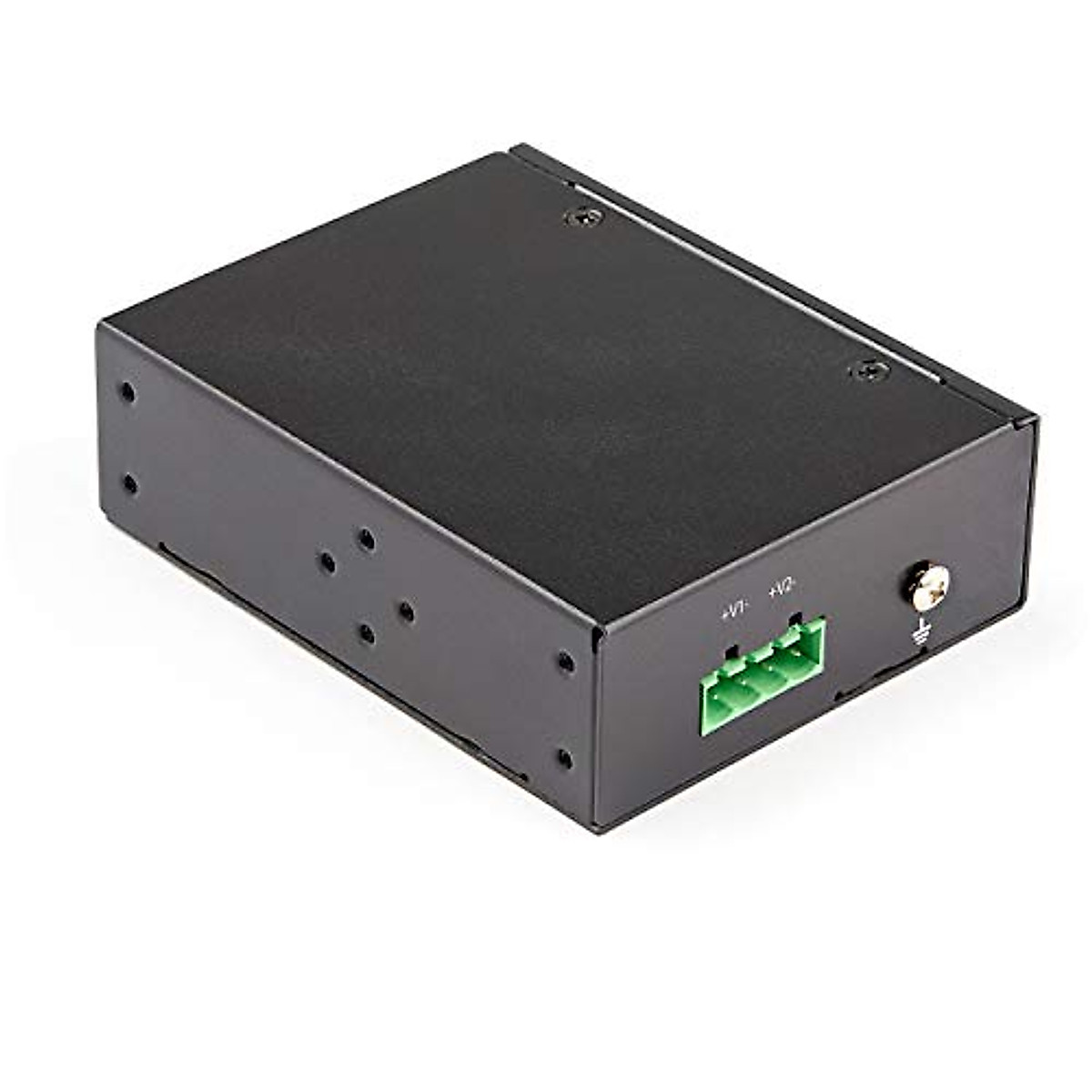 StarTech.com Industrial Gigabit Ethernet PoE Injector - 30W 802.3at PoE+ Midspan 48V-56VDC DIN Rail Power Over Ethernet Injector Adapter - -40C to +75C Cameras/Sensors/WiFi Access, TAA (POEINJ30W)