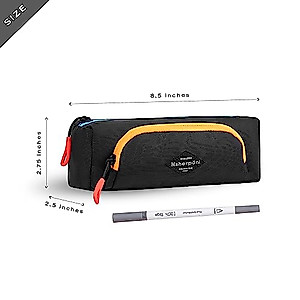 Sherpani Poet, Nylon Small Travel Pouch, Zipper Bag, Cute Portable Pen Case, Work Office Suppliers, Travel Organizer Accessories for Women (Chromatic)