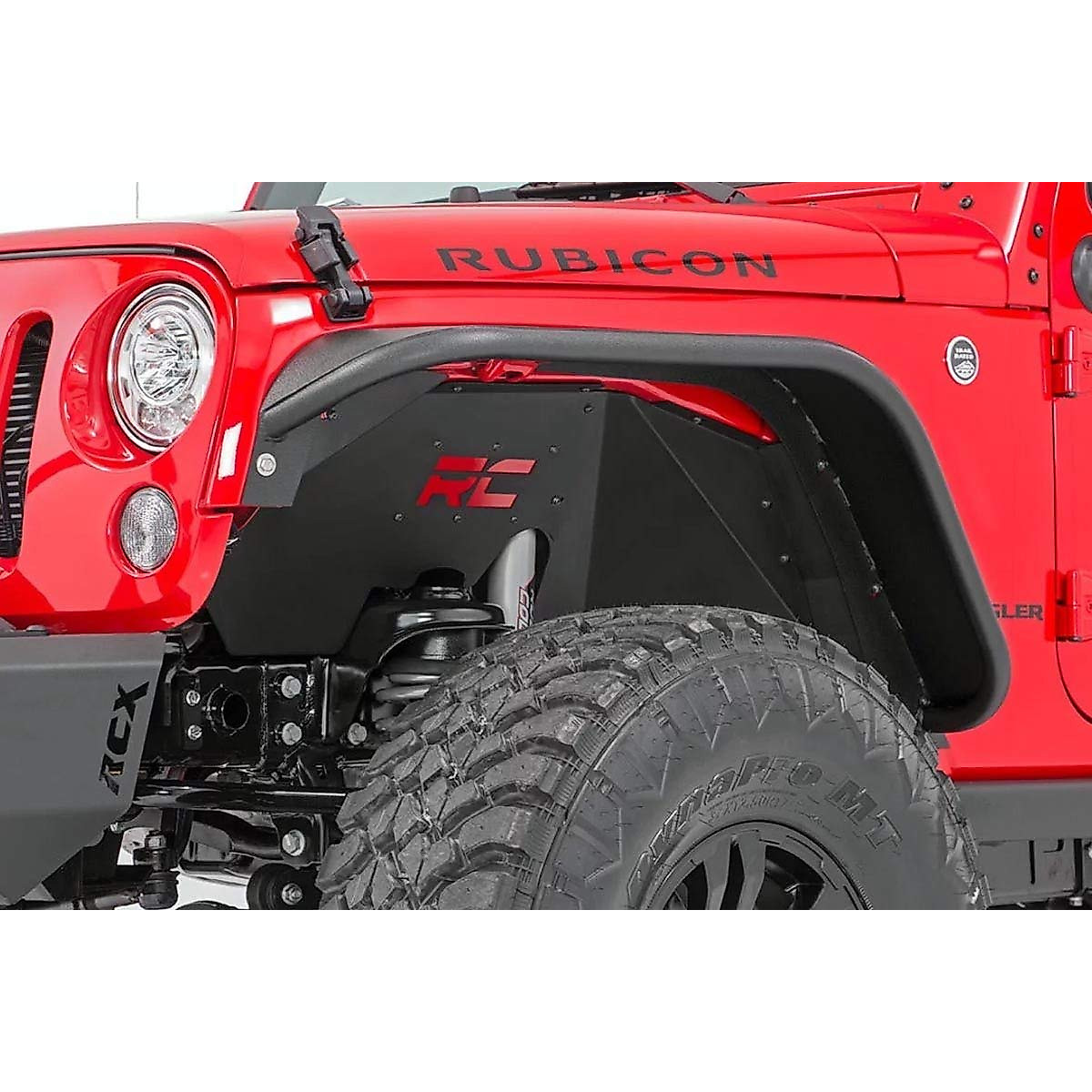 Rough Country Front Inner Fenders for 2007-2018 Jeep Wrangler JK - 1195
