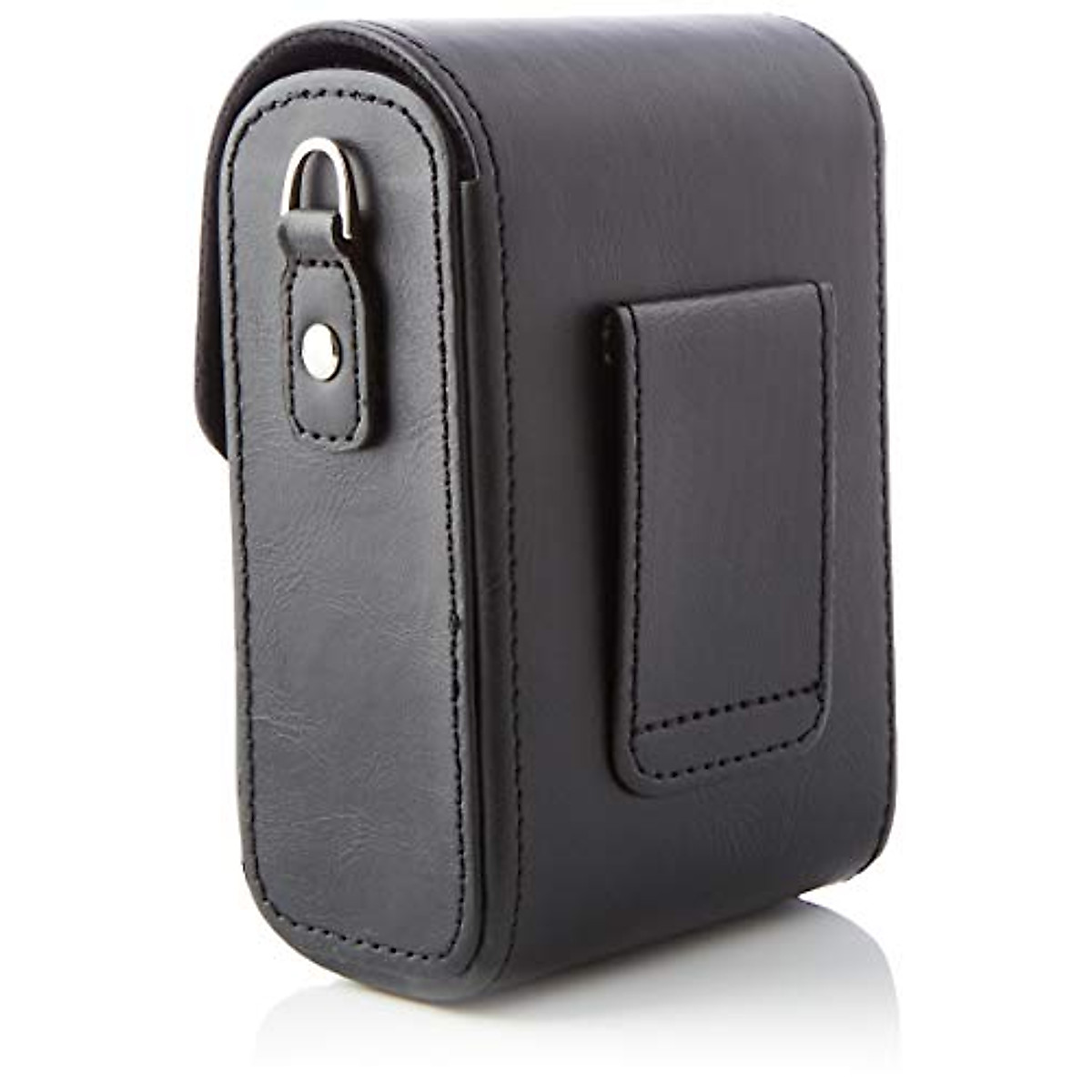 MegaGear Leather Camera Case with Strap Compatible with Canon PowerShot G7 X Mark III, G7 X Mark II, G7 X, Black (MG766)
