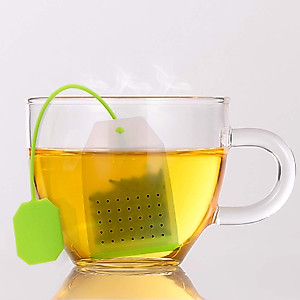 6 Pack Silicone Tea Infuser, Reusable Loose Leaf Tea Bags Strainer Filter with Spoon