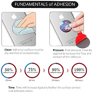 Very High Bond Sticky Adhesive, AZXYI 9 Pack Adhesive Replacement for Socket Base, 1.4 inches Double Sided Sticker Tapes for Phone Collapsible Grip & Stand Base