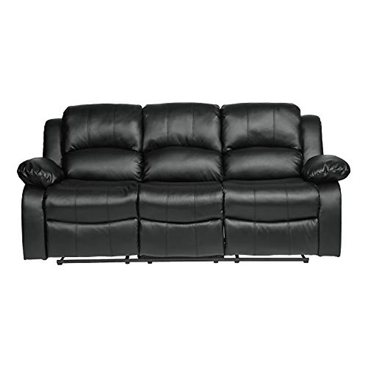 Lexicon Baluze Double Reclining Sofa, Black