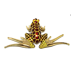 ZOOCRAFT Collectible Frog Decor Figurines Blown Glass Handmade Lovers Home Garden Decoration Animal Totem