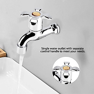 Washing Machine Faucet - Sink Basin Water Tap with Single Spout Handle for KItchen Sinks Bathroom Bathtub(4 Blossom Handle)