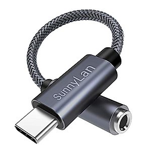 USB Type C to 3.5mm Female Headphone Jack Adapter, USB C to Aux Audio DAC Dongle Cable Cord Compatible with Pixel 5 4 3 XL, Samsung Galaxy S22 S21 S20 FE Ultra S21+ S20+ Note 10 S10 Plus, iPad Pro