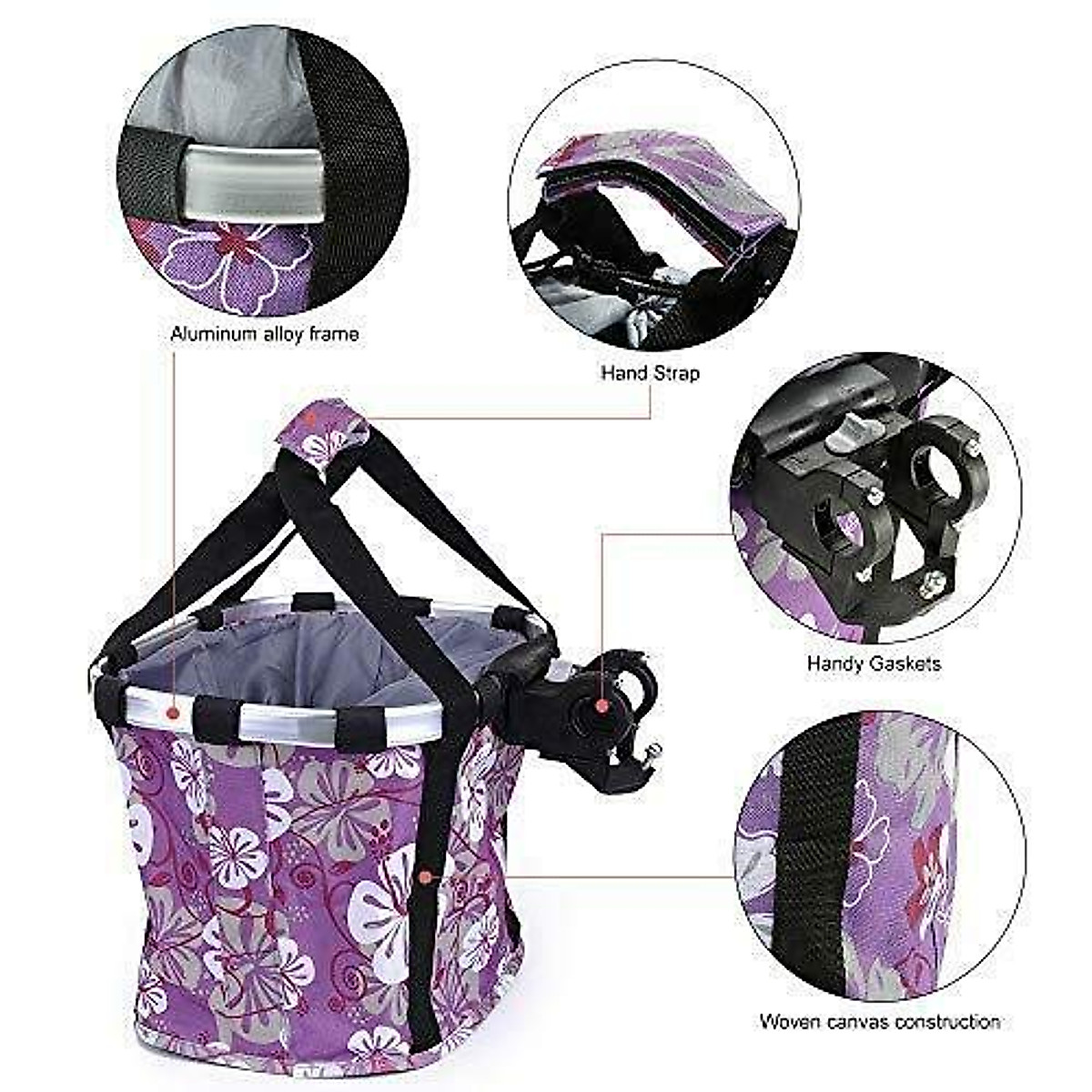 Bike Basket Small Pet Cat Dog Carrier Bicycle Handlebar Front Basket