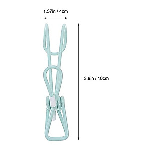 DOITOOL Towel Hooks Towel Hooks 10pcs Windproof Clothespins with Hook Green Clothes Hook Holding Clothes Shoes Socks Gloves for Home Door Wall Cloth Hanger Towel Hook Towel Hook