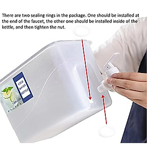 Plastic Drink Dispenser, Beverage Dispenser With Spigot, 1 Gallon Iced Juice Lemonade Dispenser For Party Daily Use, Milk Dispenser For Fridge Gallon, Small Water Dispensers