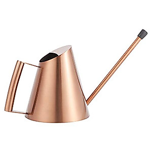 Yardwe Watering Can Stainless Steel Pot with Long Spout Small Size for Bonsai Indoors and Outdoors 400ml (Bronze)