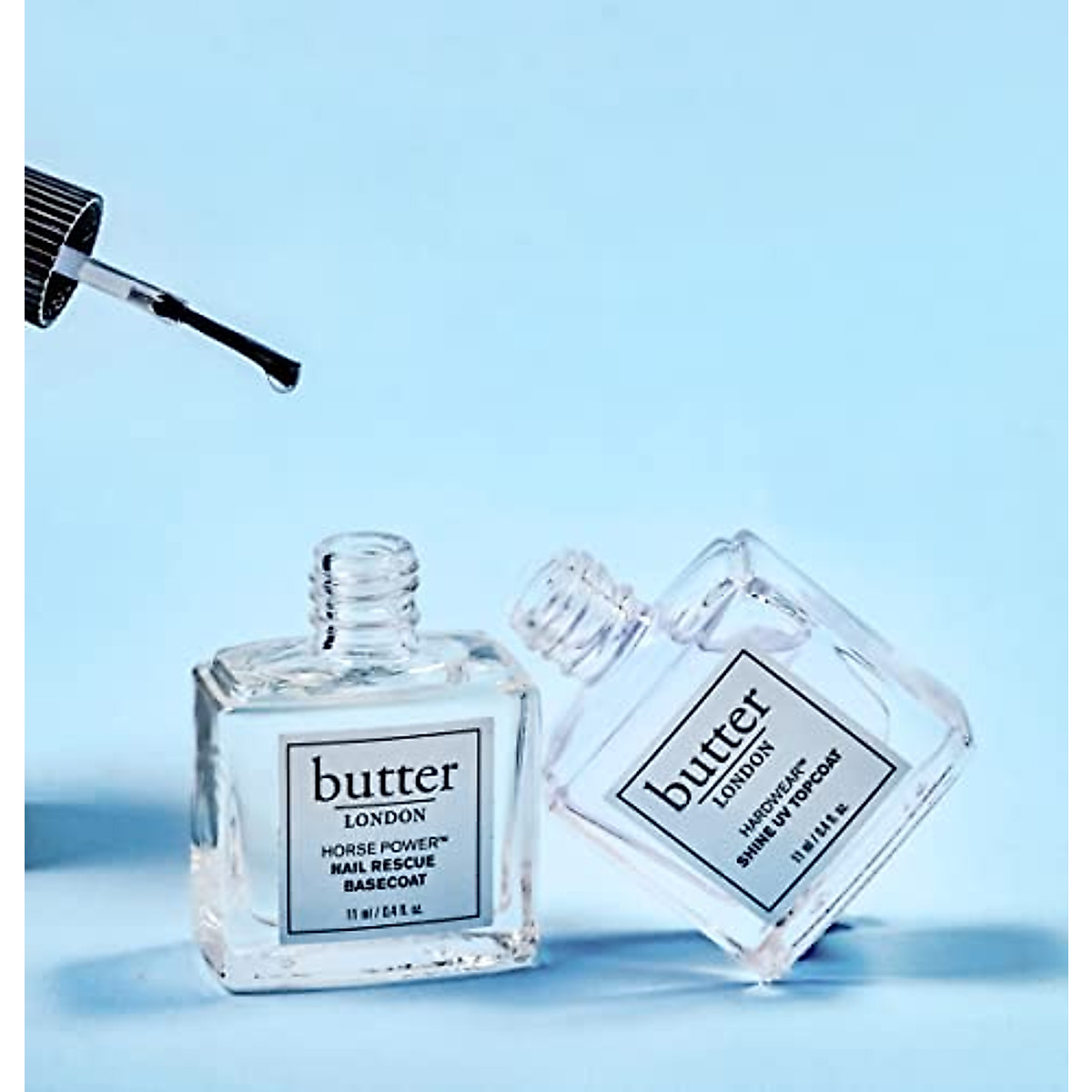 butter LONDON Horse Power Nail Rescue Basecoat, Helps Restore & Rescue Damaged Nails, Helps Promote Nail Growth & Prevent Staining, Cruelty & Gluten Free