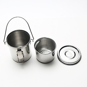 Monique Artist Painter Air-Tight Stainless Steel Oil Paint Brush Washer Portable Brush Cleaner