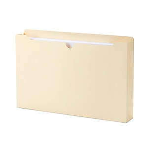 Blue Summit Supplies 2 Inch Manila File Jackets, Reinforced Straight Cut Tab, Heavy Duty 2 Inch Expansion Pocket, Legal Size, 50 Pack