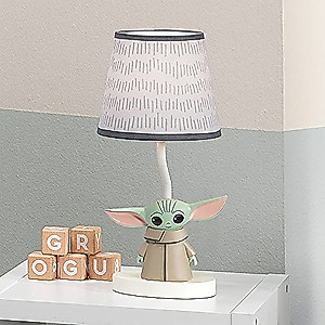 Lambs & Ivy Star Wars The Child/Baby Yoda Nursery Lamp with Shade and Bulb