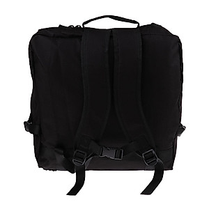 Piano Accordion Storage Bag Case with Pocket Black for Accordionist Students Beginners - for 120 Bass