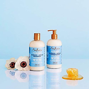 SheaMoisture Hydrate & Repair conditioner For Damaged Hair Manuka Honey & Yogurt Shea Butter Shampoo and Conditioner 13oz