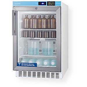 Accucold ACR46GL 20" Wide Pharmacy All-Refrigerator; LED Lighting; Built-in Capable; Double Pane Tempered Glass Door; Digital Thermostat; Temperature Memory Function; Frost-free Operation