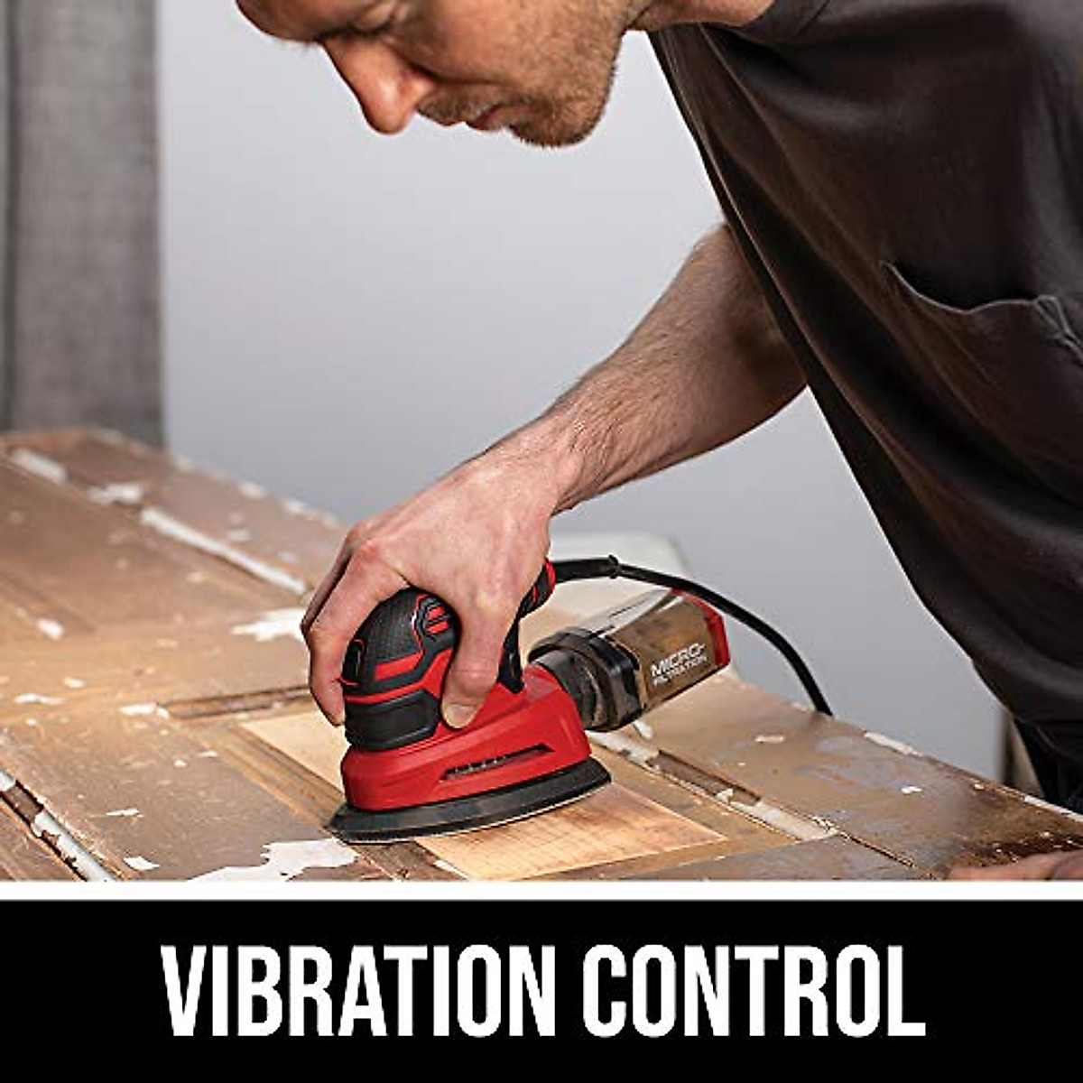 SKIL Corded Detail Sander, Includes 3pcs Sanding Paper and Dust Box - SR250801