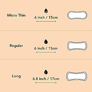 Rael Panty Liners for Women, Organic Cotton Cover - Long Pantiliners, Light Absorbency, Unscented, Chlorine Free (Long, 36 Count)