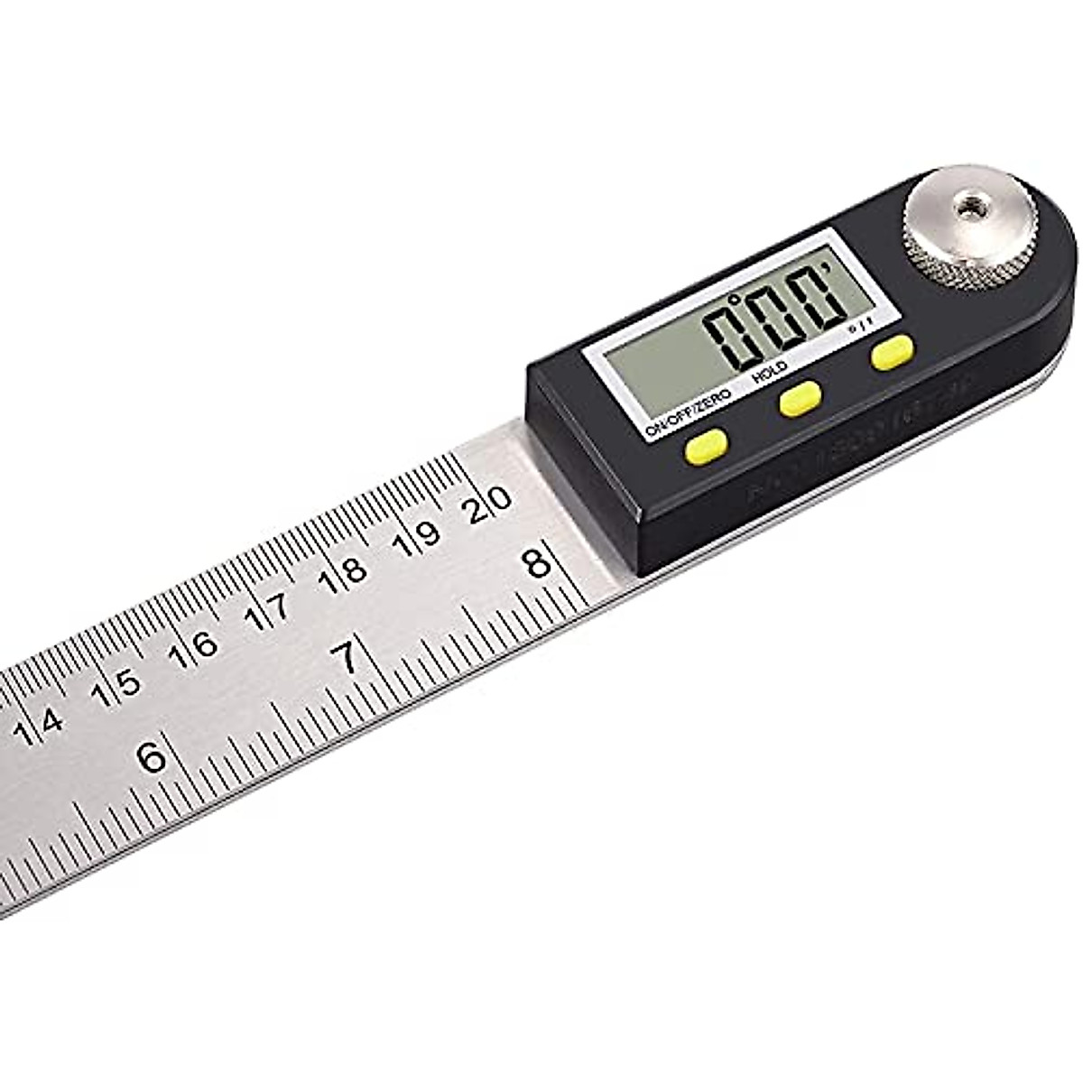 Digital Angle Ruler 0-360° Digital Inclinometer Protractor Angle Finder with LCD Spirit Level 200mm/8 inch for Vertical Horizontal Dual Spirit Level