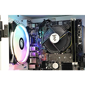 ViprTech Prime Gaming PC Computer Desktop - Intel Core i5 3rd Gen, GeForce GTX 750 4GB, 16GB RAM, 1TB HDD, WiFi, RGB Lighting, Windows 10 Pro, Streaming, Editing, White