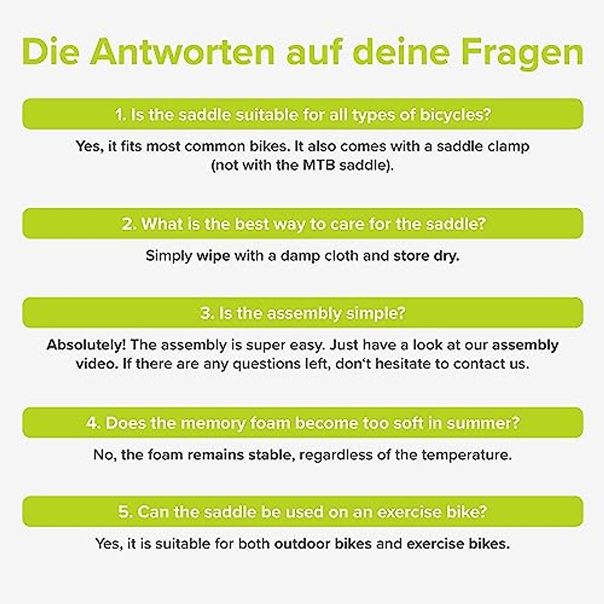 VELMIA Bike Seat Designed in Germany, Made of Comfy Memory Foam I Bicycle Seat for Men and Women, Waterproof Bike Saddle with Smart Zone-Concept I Exercise Bike Seat, Seat for BMX, MTB & Road