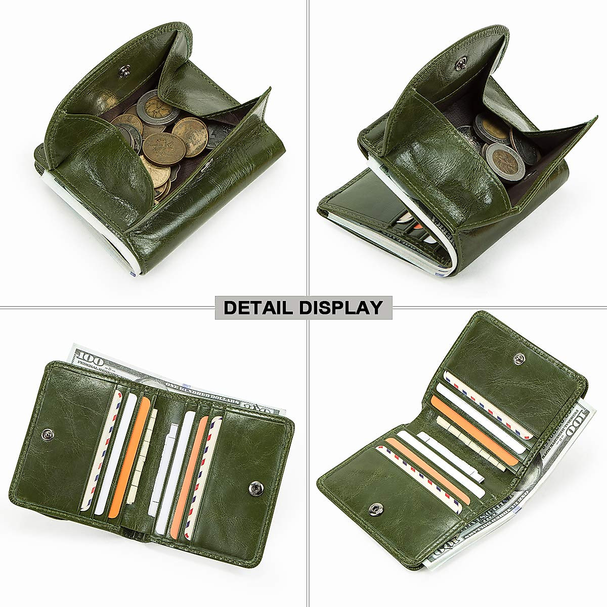 Contacts Men's Coin Pouch, Green1, One Size