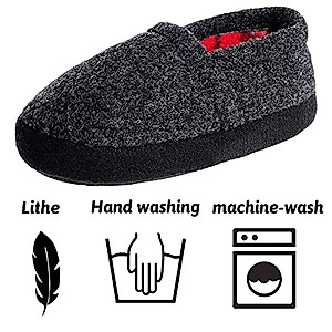 MIXIN Little/Big Kid Boy's- and Girls Slippers House Shoes Indoor Outdoor with Anti Slip Sole (9-10 Little Kid, Grey, numeric_9)