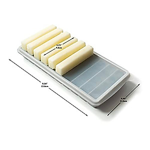 JARBELT 4 Pack Breast Milk Freezer Storage Trays with 10 1-oz. Sections for Breastmilk, Juice, or Baby Food Purees, Flexible and Leak-Resistant BPA Free Silicone, Reusable