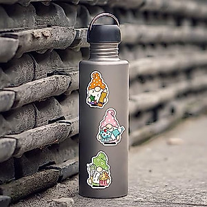100pcs Gnome Stickers Vinyl Waterproof Stickers for Laptop, Water Bottle, Skateboard, Gnome Party Favors Gnome Decals Gifts, Scrapbooking, Guitar - Fun for Kids, Teens, Adults