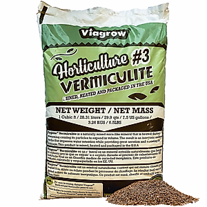 Viagrow Horticultural Vermiculite, 29.9 Quarts/ 1 cubic FT / 7.5 gallons / 28.25 liters