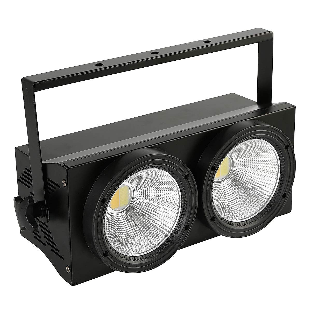 TENGCHANG 200W 2-Head COB Cool& Warm White 2 in1 LED Stage Audience Light PAR64 DMX DJ